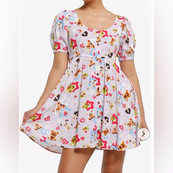 Dresses | Sweet Society Cute Animals Babydoll Dress Hot Topic Kawaii ...